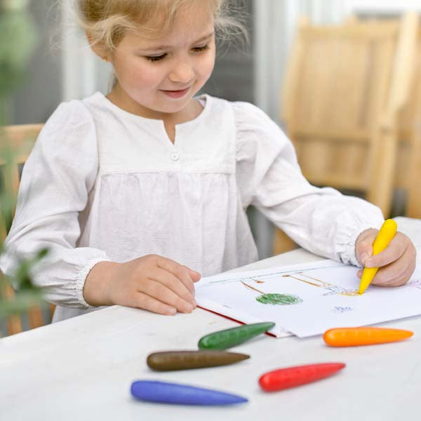 Faber Castell Little Creatives Easy Grasp Finger Crayons, Assorted Col