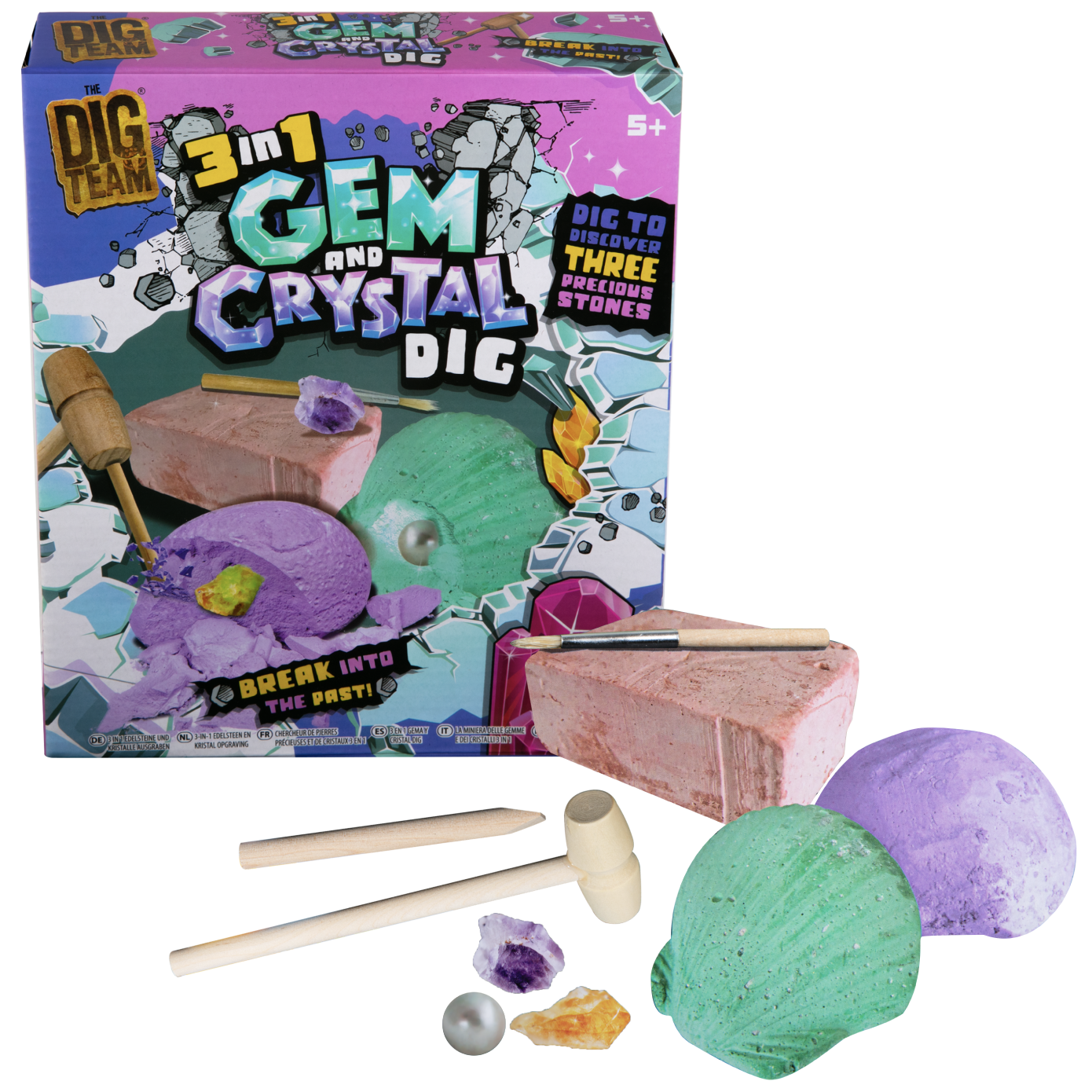 3 IN 1 GEM & CRYSTAL DIG KIT