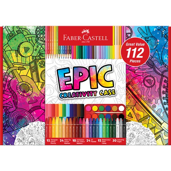 Faber Castell Epic Creativity Case - 112 Pieces