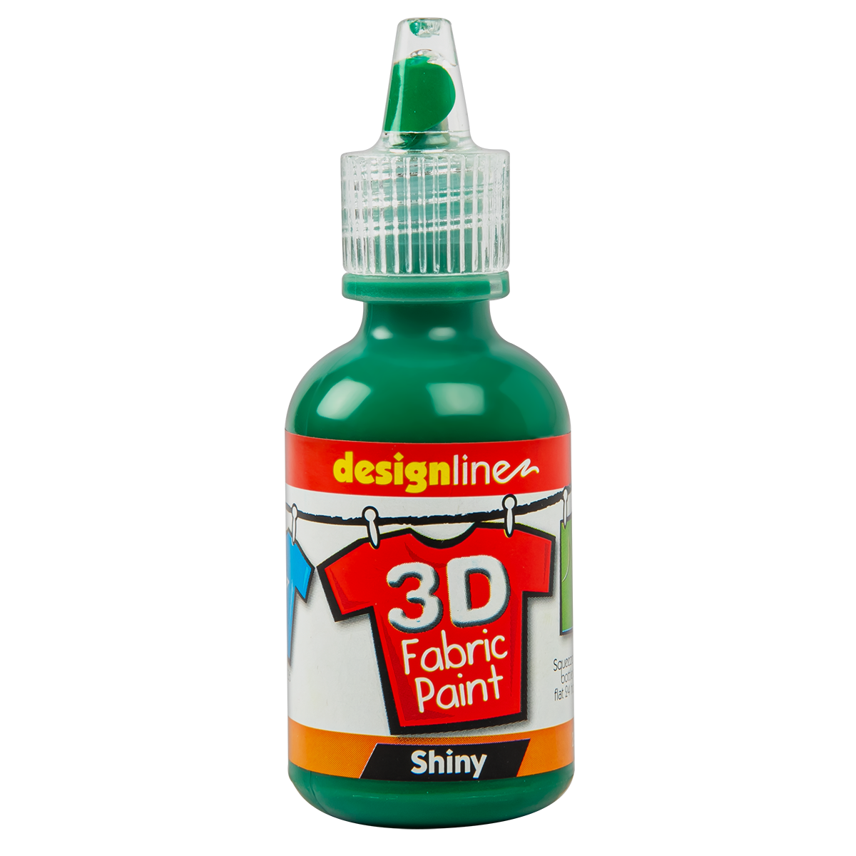 Design Line 3D Fabric Paint Shiny Bright Green 29 5ml design-line-3d-fabric-paint-shiny-bright-green-29-5ml