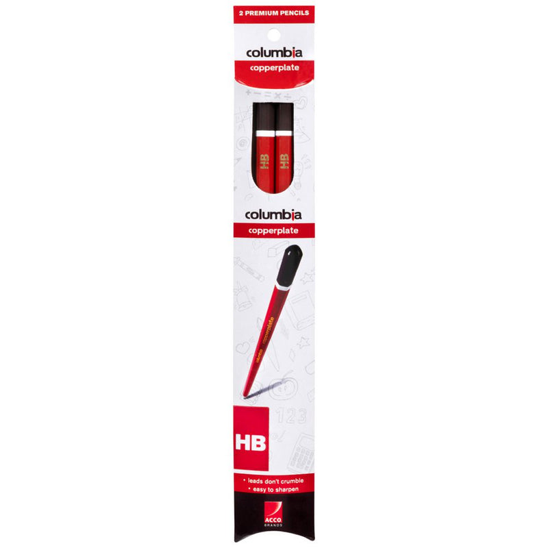 Columbia Copperplate Graphite Pencil HB - 2 Pack