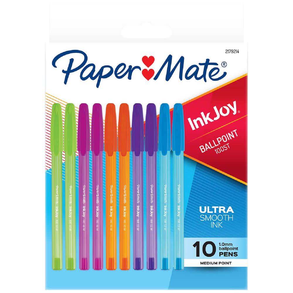 Papermate Inkjoy 100 Ballpoint Pen 1.0mm, Fashion Assorted Colours - 1