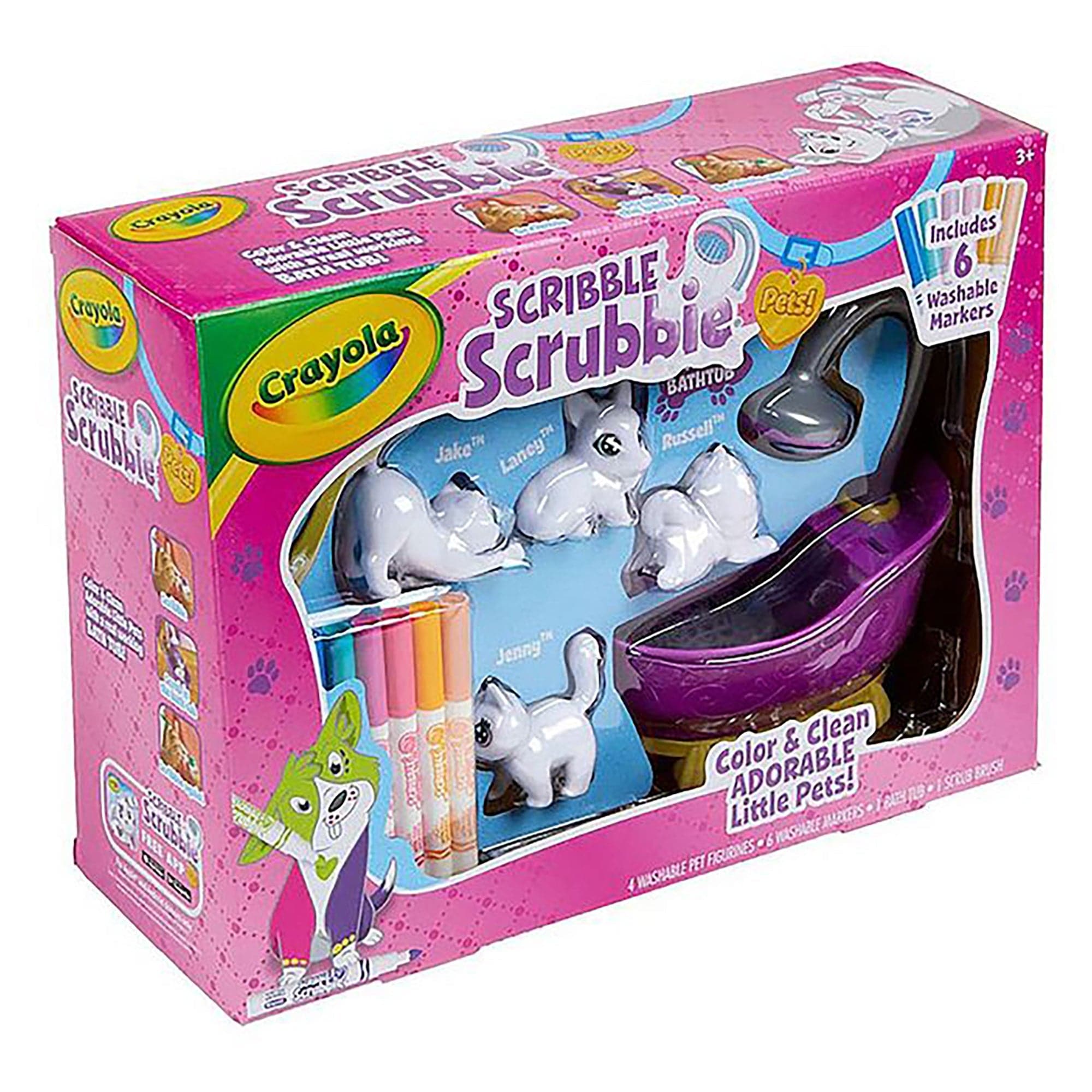 Crayola Scribble Scrubbie Pets Bathtub Play Set