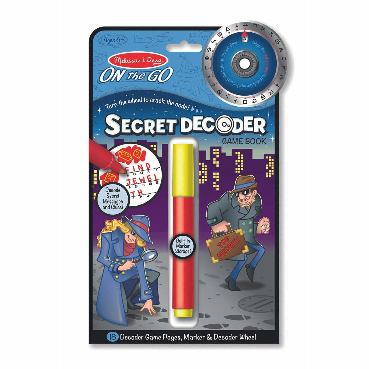 Melissa & Doug - On The Go - Secret Decoder - Game Book