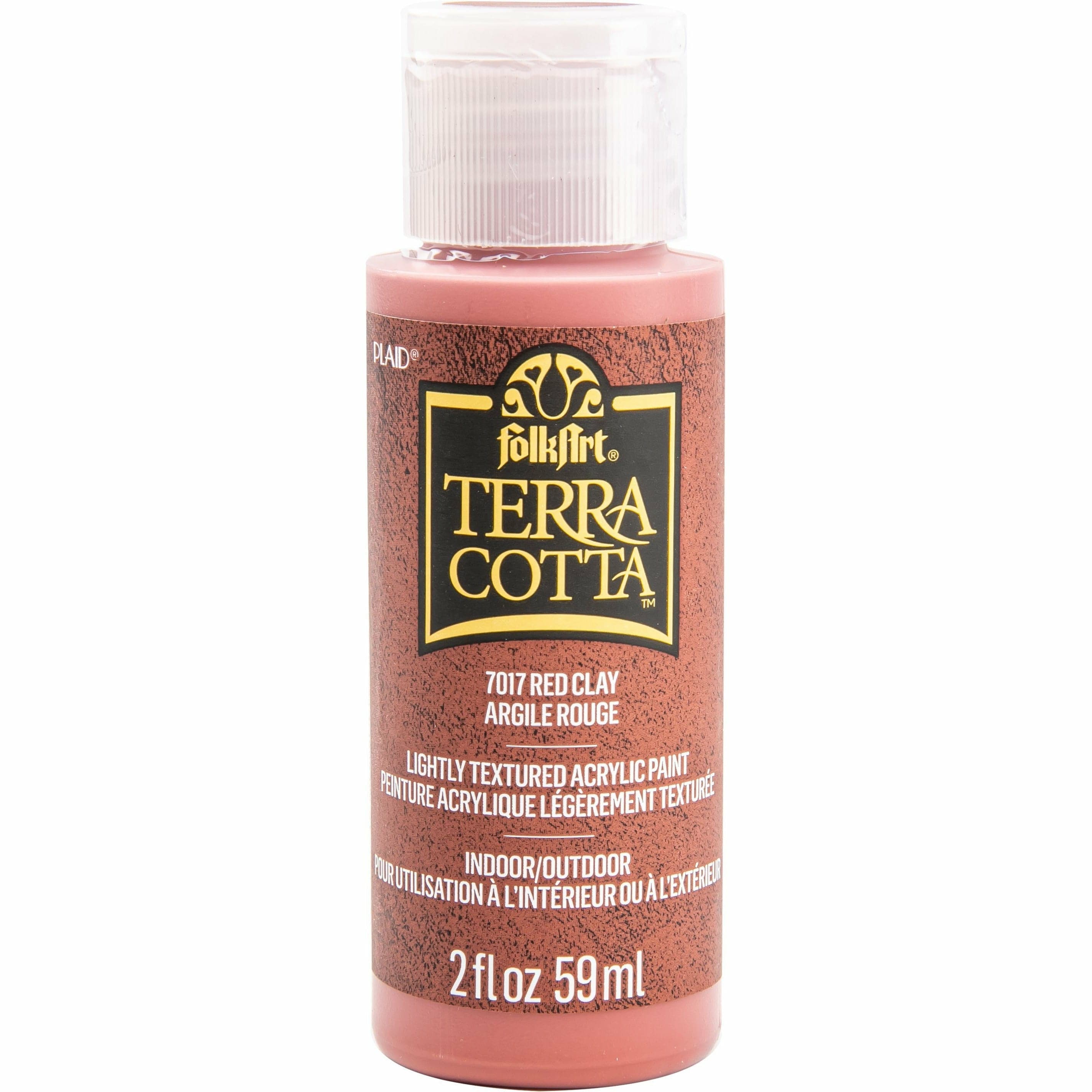 FolkArt Terra Cotta Paint - Red Clay 59mL