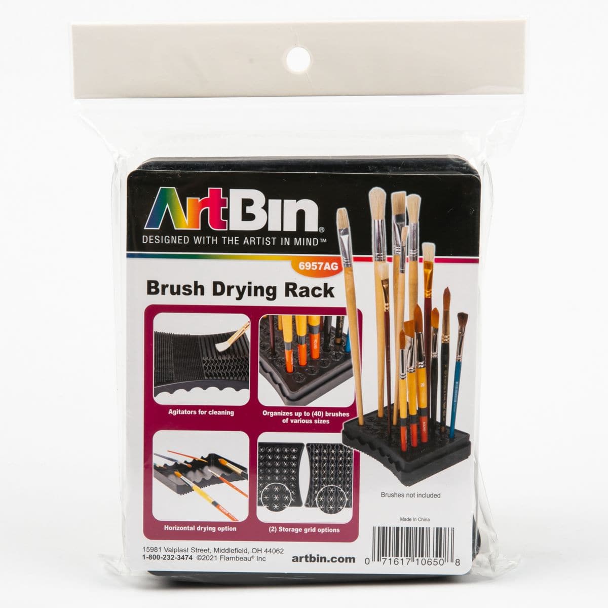 ArtBin Brush Drying Rack-Black