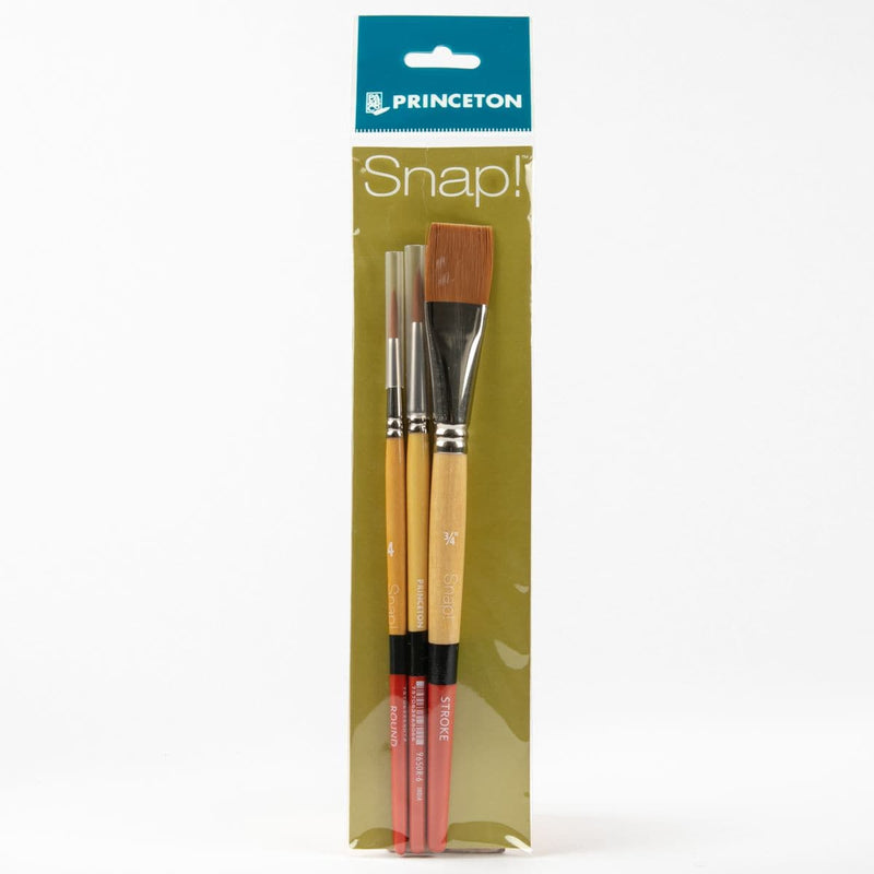 Princeton Snap! Brush Set 3/Pkg Round 4, Round 6, Stroke 3/4"