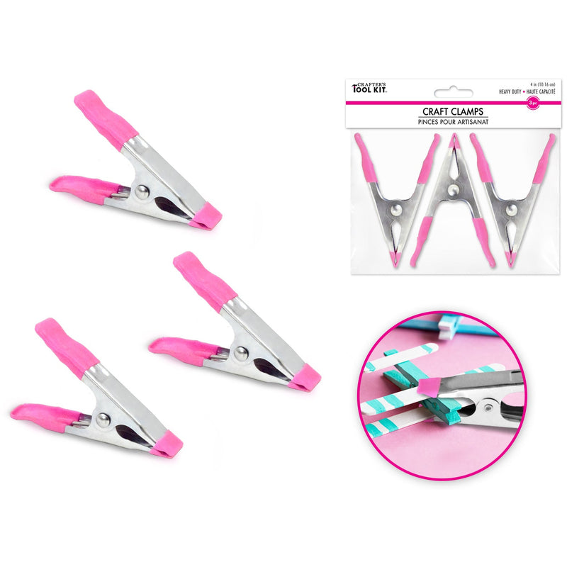 MultiCraft Crafter's Toolkit: Craft Clamps-Heavy Duty 10.16cm (3 Pack)