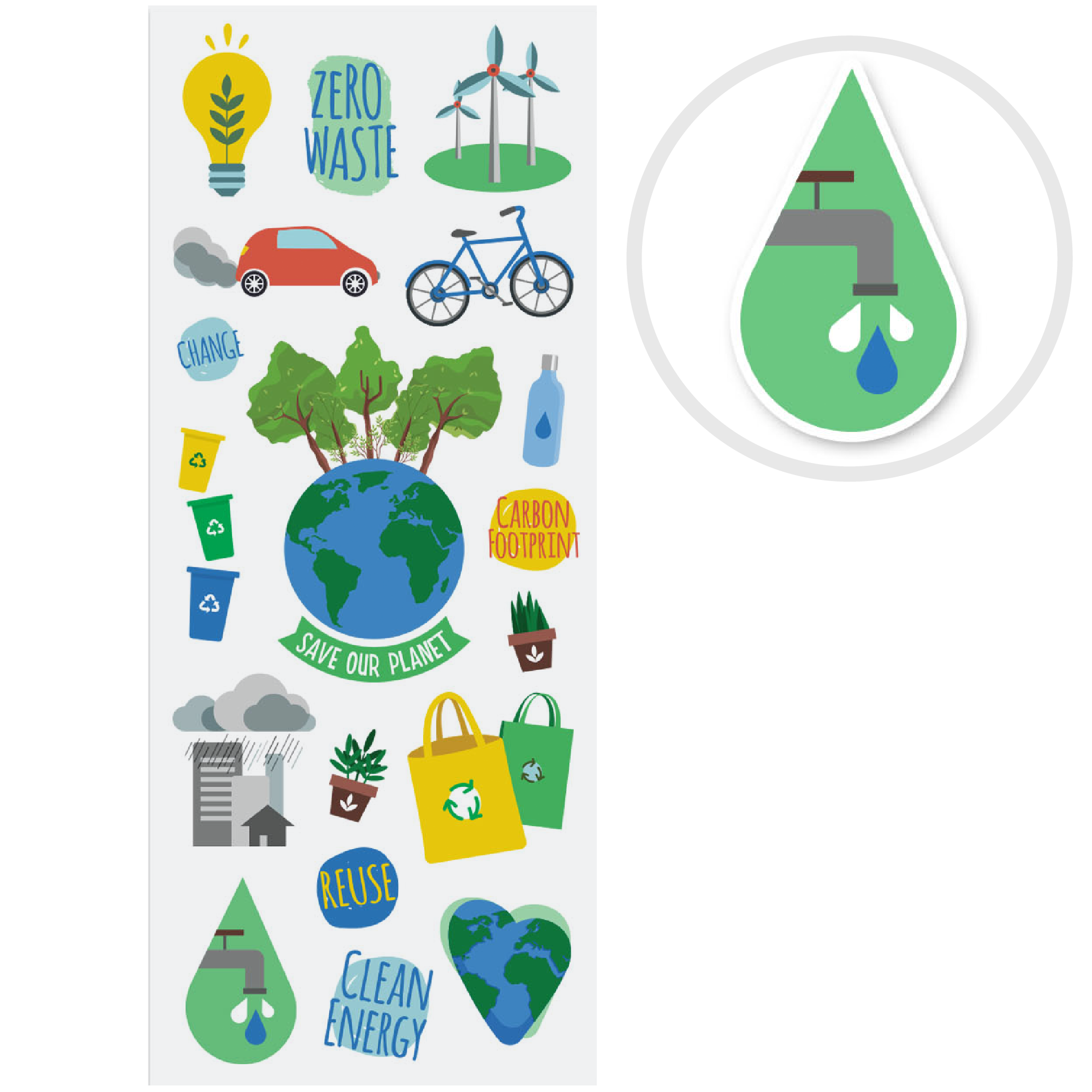 MultiCraft Paper Craft Sticker: Classic Themes 'Clear' Photo Safe-Clim