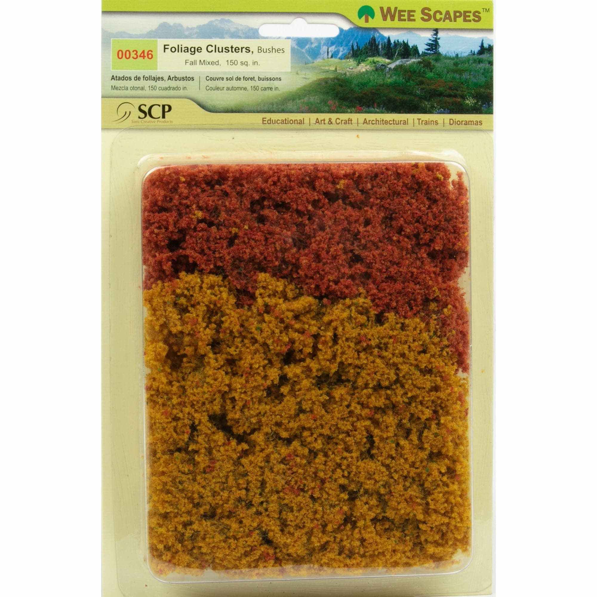 Wee Scapes Foliage Fiber-Fall Mixed, Coarse (Bag of 967cm2)