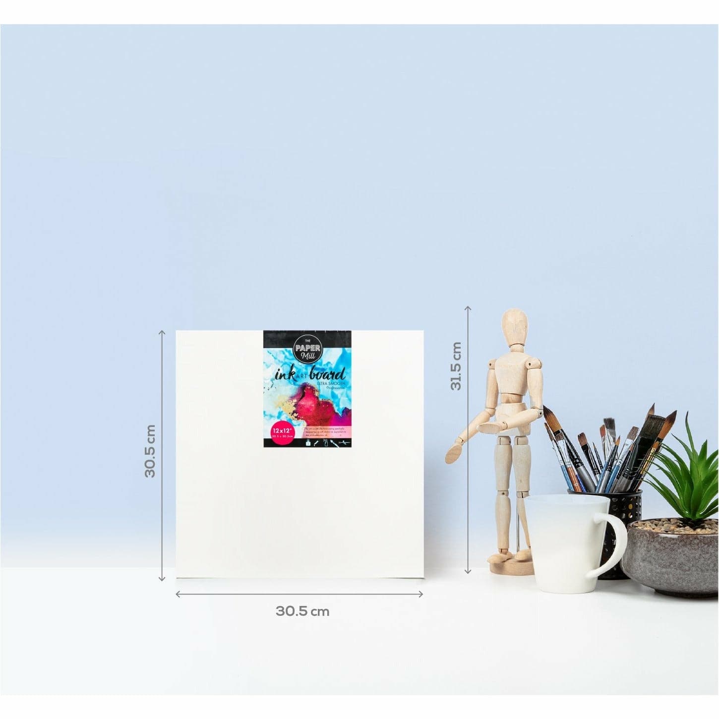 The Paper Mill Ultra Smooth Alcohol Ink Board 19mm 12 x 12 Inches