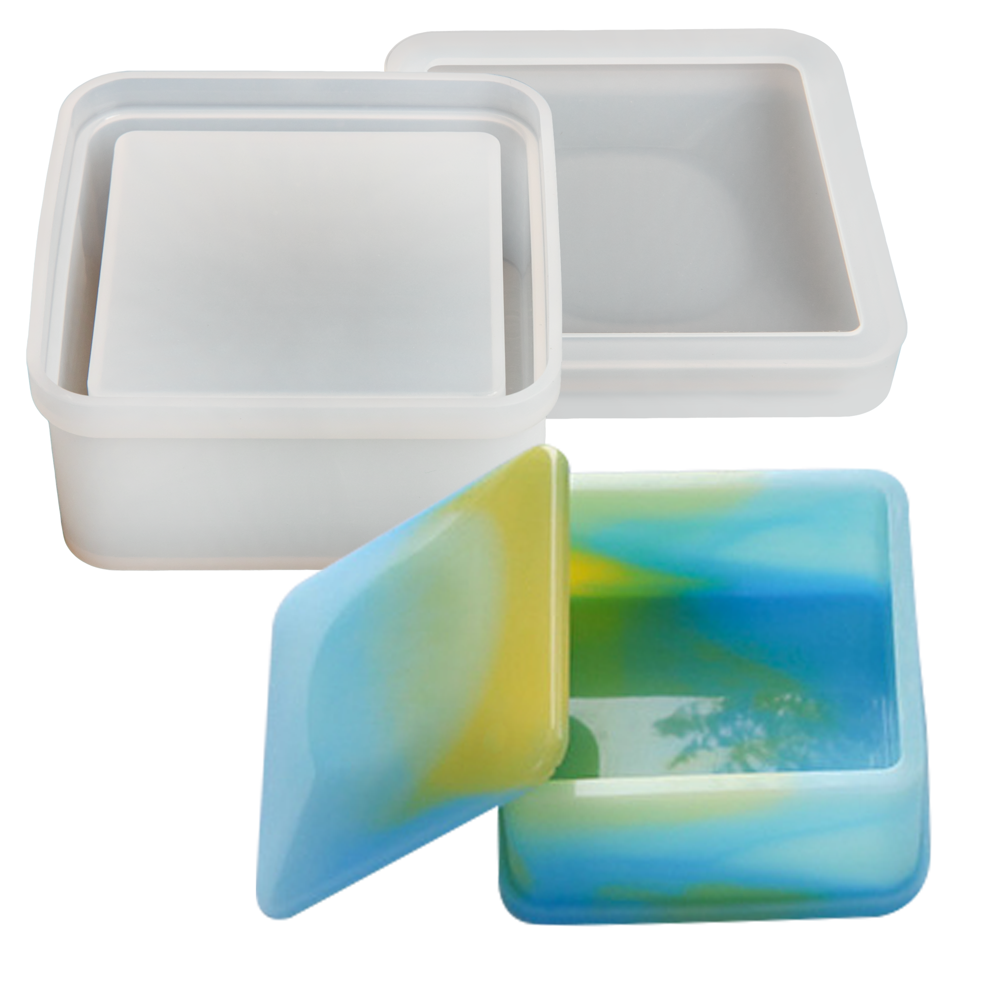 Urban Crafter Square Box Silicone Mould 8x8x3.7cm