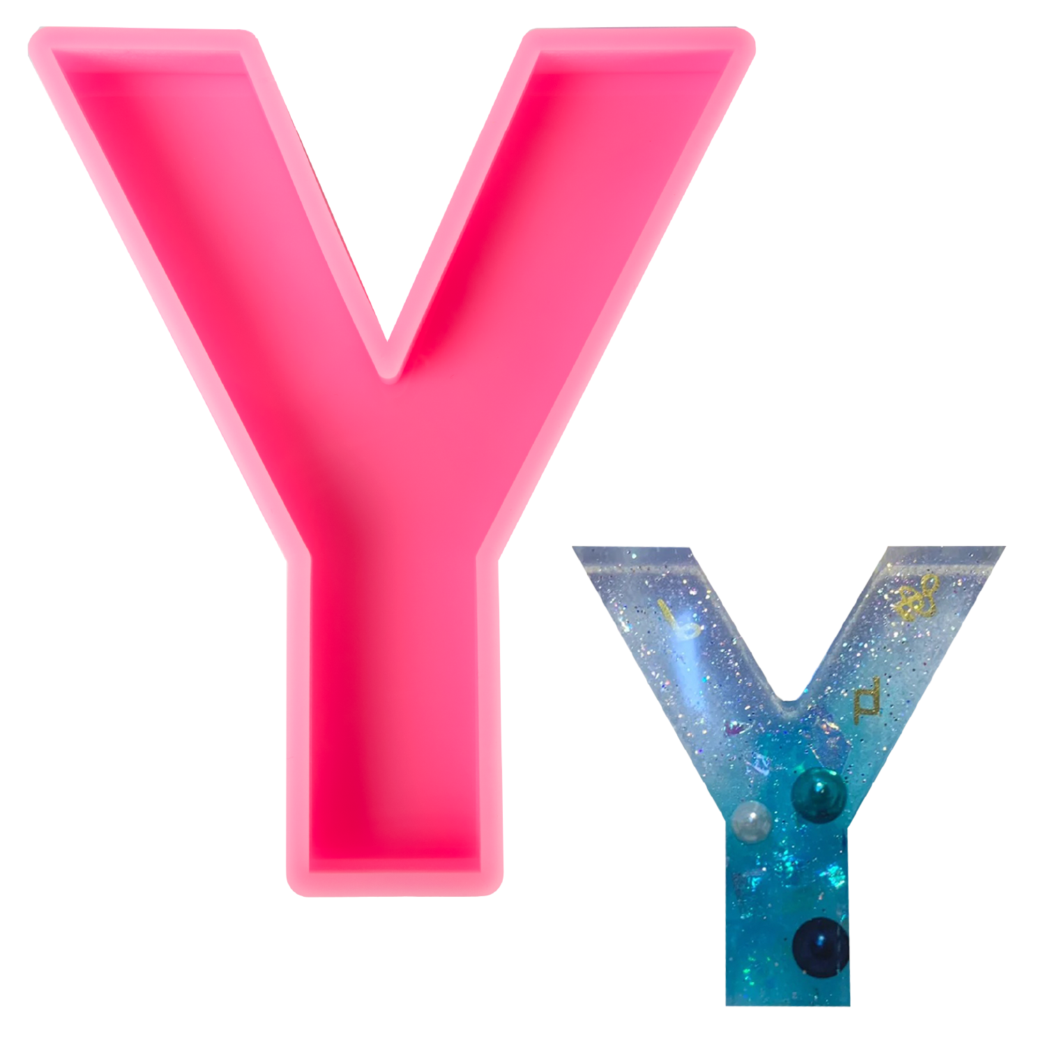 Urban Crafter - Large Alphabet Silicone Mould - Y -Height:15.2cm