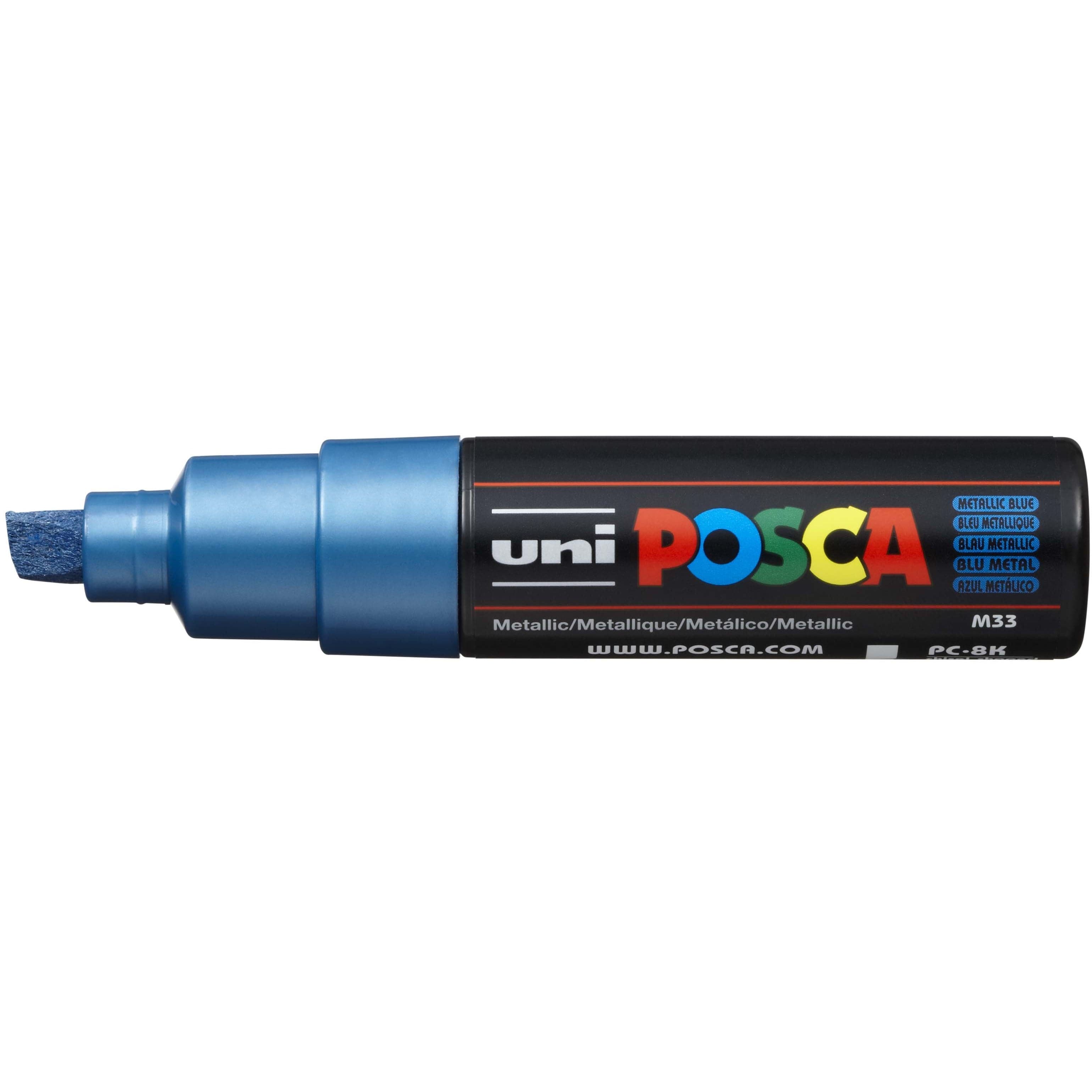 Posca Bold Chisel Tip Metallic Blue