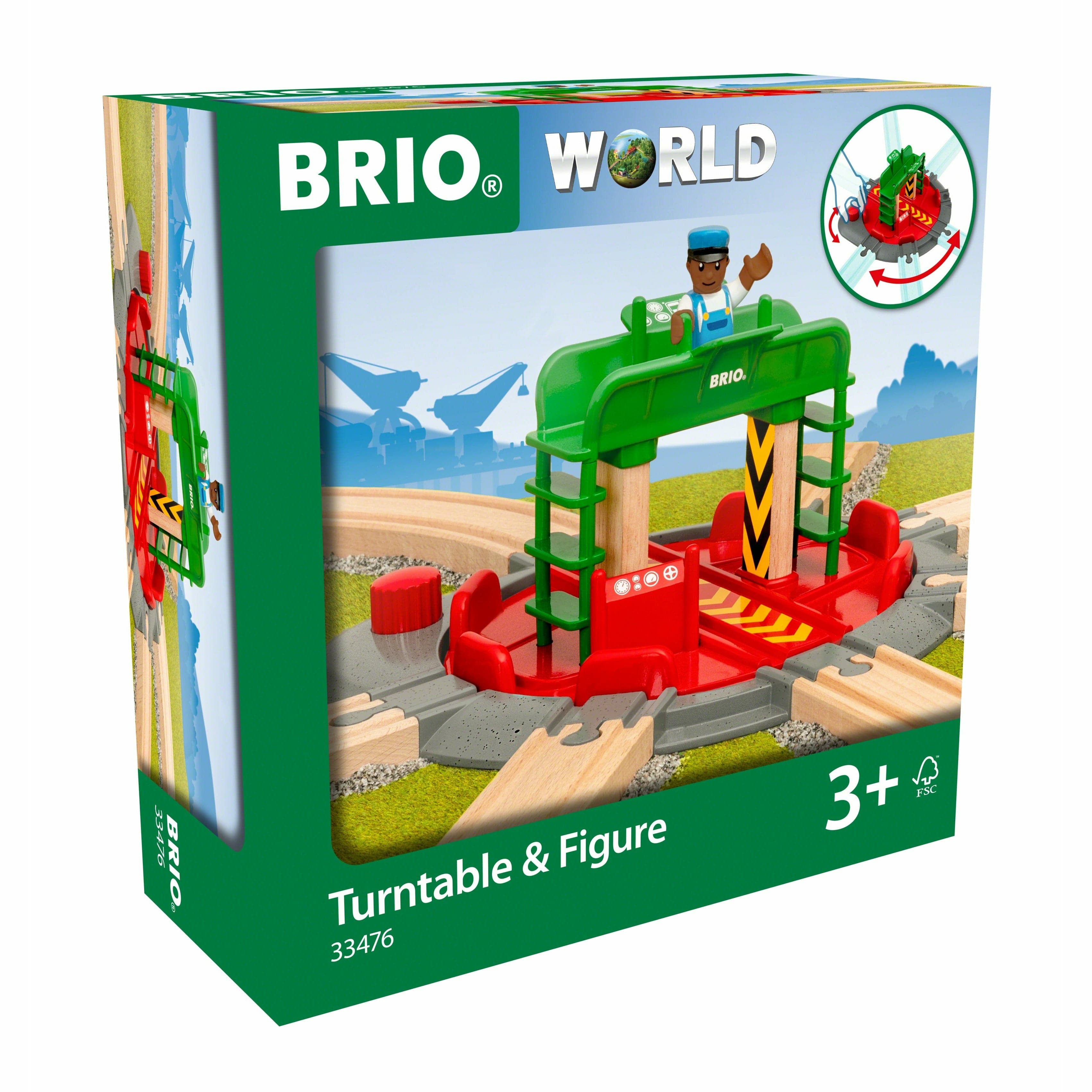 BRIO Tracks - Turntable and Figure 2 pieces
